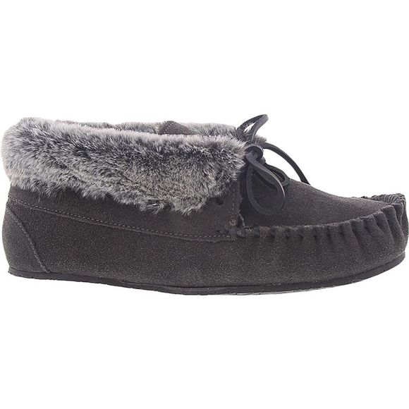 Minnetonka | Shoes | Minnetonka Womens Cabin Bootie Gray Suede Booties ...